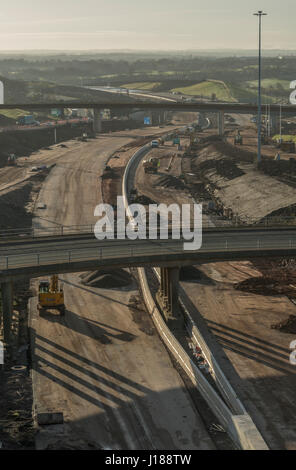 M74 motorway junction 4 for M73, Scotland, UK Stock Photo - Alamy