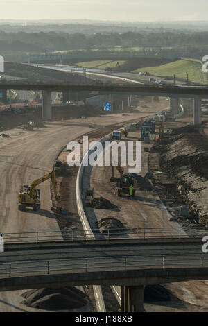 M74 motorway junction 4 for M73, Scotland, UK Stock Photo - Alamy