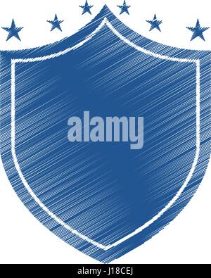 justice shield with stars isolated icon Stock Vector Image & Art - Alamy