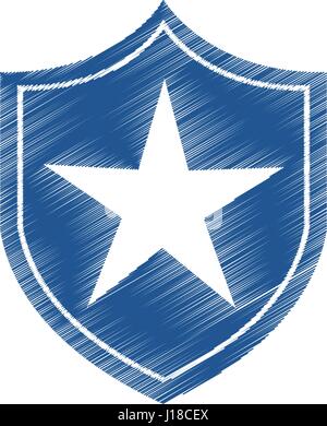 justice shield with stars isolated icon Stock Vector Image & Art - Alamy