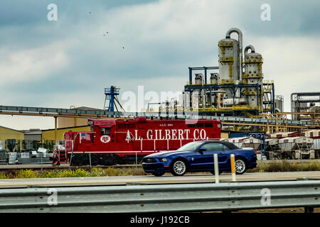 The A.L. Gilbert feed milling company in Keyes California Stock Photo ...