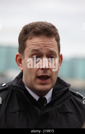 Police stage anti terrorism exercise on the River Thames by the O2 ...