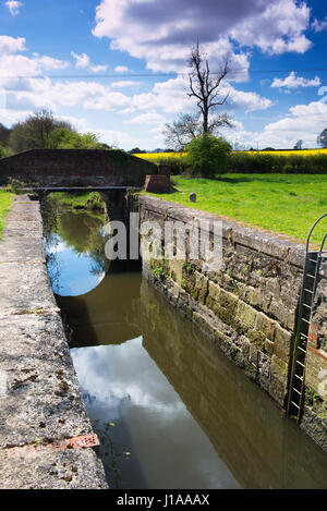 Rowner Bridge on a restored section of the Wey and Arun Junction Canal ...