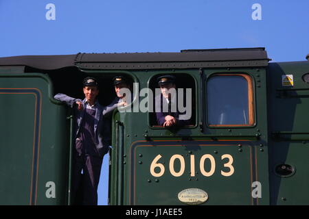 PORTRAIT OF FIRST EVER ALL-FEMALE FOOTPLATE CREW OF FLYING SCOTSMAN AT ...