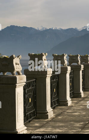 Terrace and Lake 2 Stock Photo - Alamy