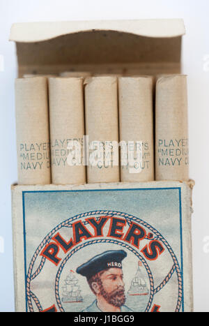 A Pack of Old Vintage Players Navy Cut Cigarettes Stock Photo - Alamy