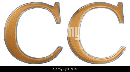 Roman numeral CC, ducenti, 200, two hundred, isolated on white ...