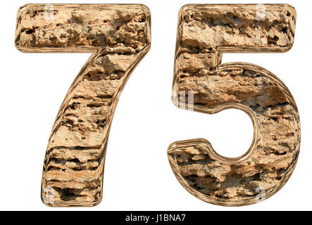 Number 75 (number seventy-five) Anniversary celebration design with a ...