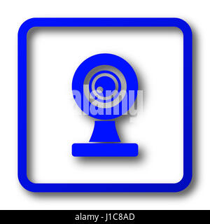 Webcam icon. Internet button on white background Stock Photo - Alamy