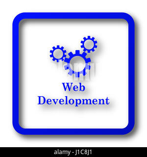 Web development icon. Internet button on white background Stock Photo ...