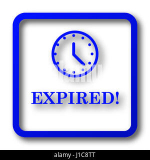 Expired icon. Internet button on white background Stock Photo - Alamy