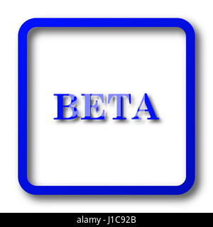 Beta icon. Internet button on white background Stock Photo - Alamy