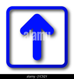 Up arrow icon. Internet button on white background Stock Photo - Alamy