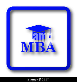 MBA icon. MBA website button on white background Stock Photo - Alamy