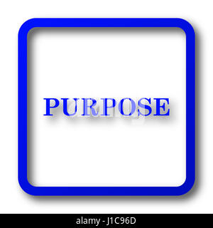 Purpose icon. Internet button on white background Stock Photo - Alamy