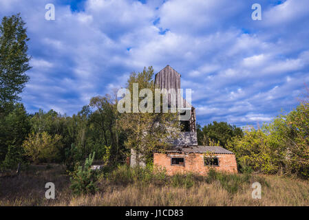 Grain elevator in kolkhoz near Zymovyshche village in Chernobyl Nuclear ...