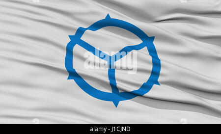 Closeup of Matsue Flag, Capital of Japan Prefecture Stock Photo - Alamy