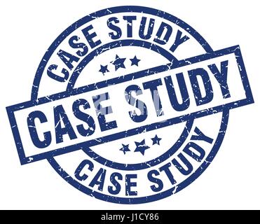 case study blue round grunge stamp Stock Vector Image & Art - Alamy