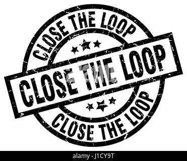 close the loop round grunge black stamp Stock Vector Image & Art - Alamy