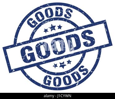 goods blue round grunge stamp Stock Vector Image & Art - Alamy
