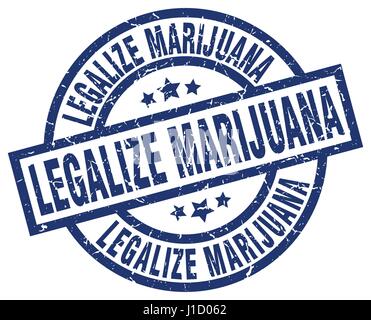 legalize marijuana blue round grunge stamp Stock Vector Image & Art - Alamy