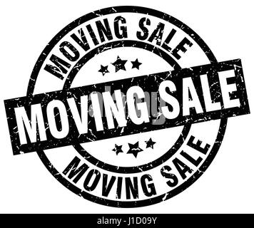 moving sale round grunge black stamp Stock Vector Image & Art - Alamy