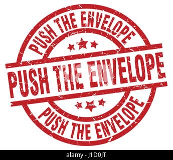 push the envelope sign. push the envelope grunge red stamp. Label Stock ...