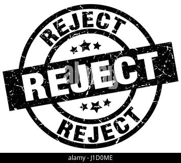 reject round grunge black stamp Stock Vector Image & Art - Alamy