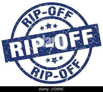 rip-off stamp. round grunge sign with ribbon Stock Vector Image & Art ...