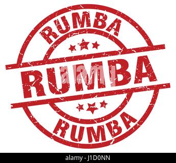 rumba round red grunge stamp Stock Vector Image & Art - Alamy
