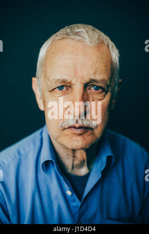 A serious old man Stock Photo - Alamy