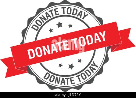 donate now round stamp isolated on transparent background. donate now ...