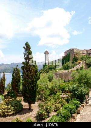 garden of Villa dei Mulini, palace of Emperor Napoleon, exile house ...