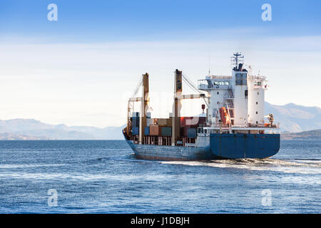 Norwegian Container Transport Stock Photo - Alamy