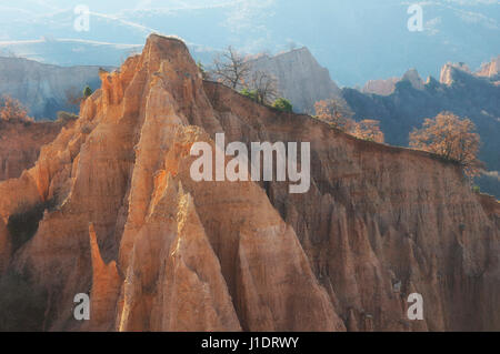 Rozhen pyramids -a unique pyramid shaped mountains cliffs in Bulgaria ...