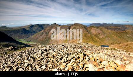 Great Gable from Broad Crag, Lake District, England Stock Photo - Alamy