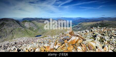 The summits from Great End Stock Photo - Alamy