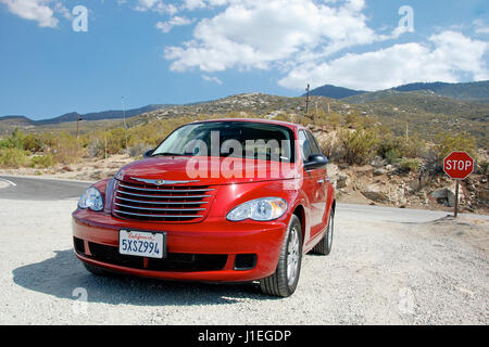 Red Chrysler PT Cruiser in California, USA Stock Photo - Alamy