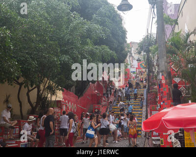 Selaron stairs in Rio de Janeiro Stock Photo - Alamy