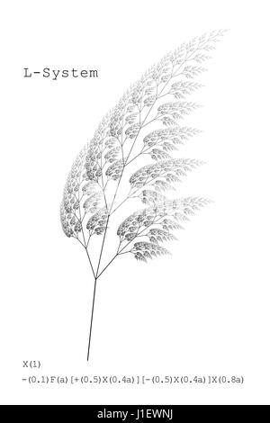 High resolution computer generated plant based on mathematical model L ...