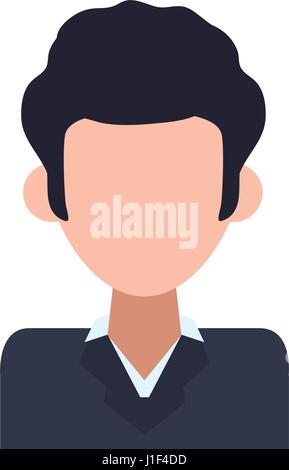 Faceless man clipart, avatar illustration vector Stock Vector Image ...
