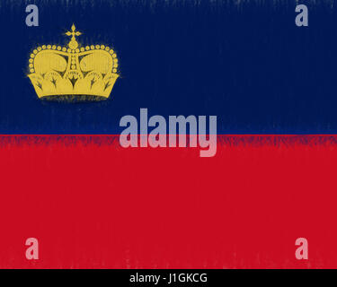 Flag of Liechtenstein Europe Stock Photo - Alamy