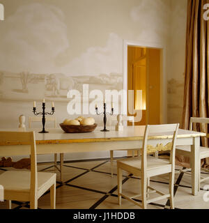 The old wall, painted in color graffiti drawing blue aerosol paints ...