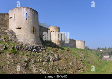 Castle of William the Conqueror of Falaise, a commune in the Calvados ...
