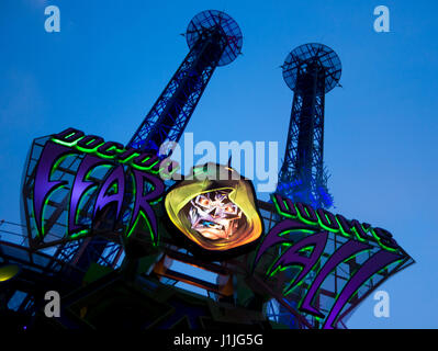 Orlando Universal Studios Dr Doom at night Stock Photo - Alamy