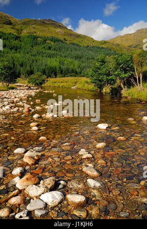 The bed of the river Finnan in Glen Finnan Stock Photo - Alamy