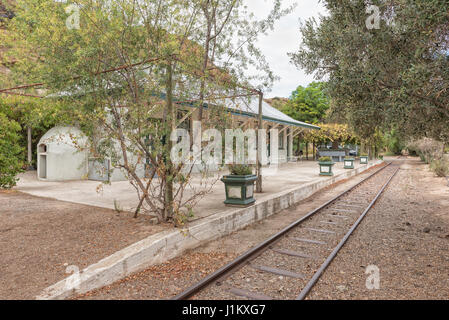 CALITZDORP, SOUTH AFRICA - MARCH 24, 2017: The railway station in ...