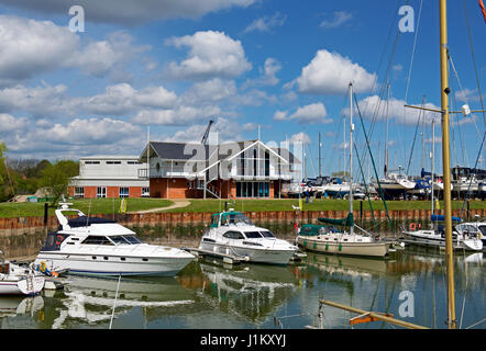 boats moored Woodbridge Suffolk United Kingdom Stock Photo: 18015676 ...