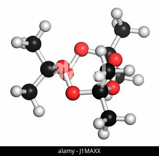 Acetone peroxide (triacetone peroxide, TATP) explosive molecule Stock ...