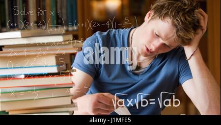 Digital composite of Digital composite image of various math equations ...